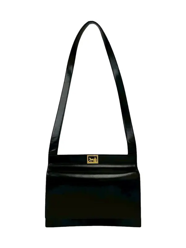 Celine 20th Century Leather Sulky Shoulder Bag - Black