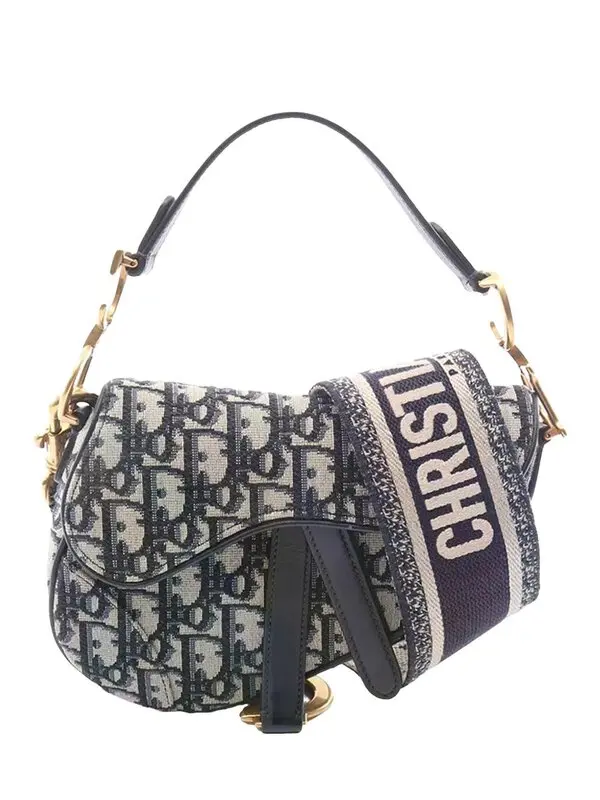 Dior Mini Saddle Bag Satchel - Blue