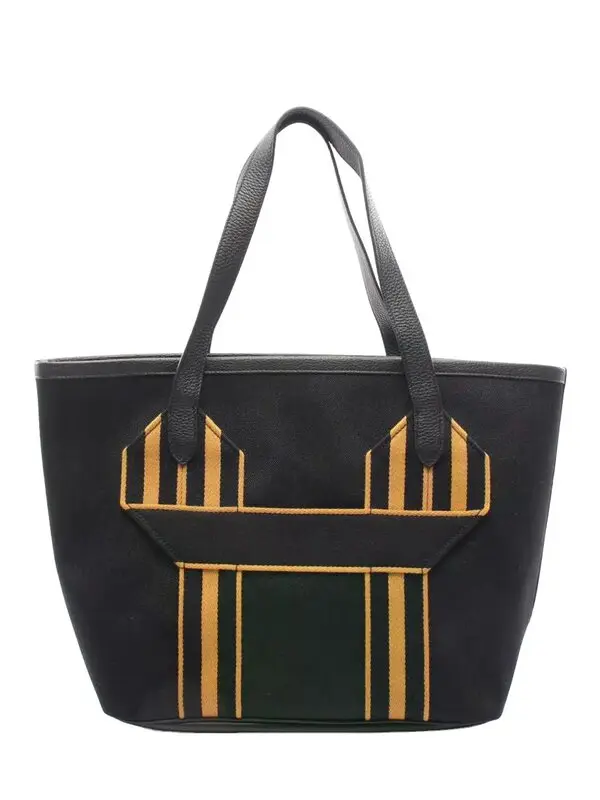 Hermès Canvas Poursangle Tote Bag - Black