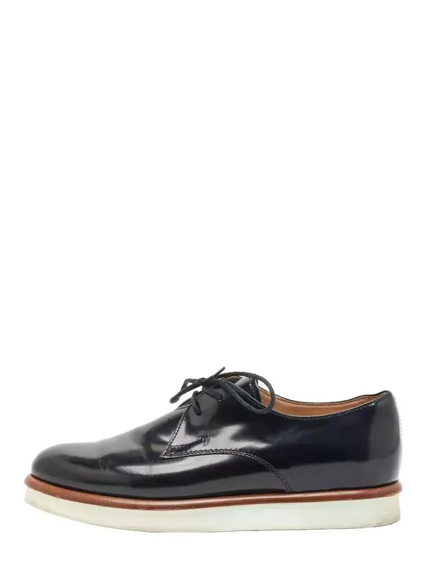 LOUIS VUITTON Lace-up Platform Derby Shoes - Black