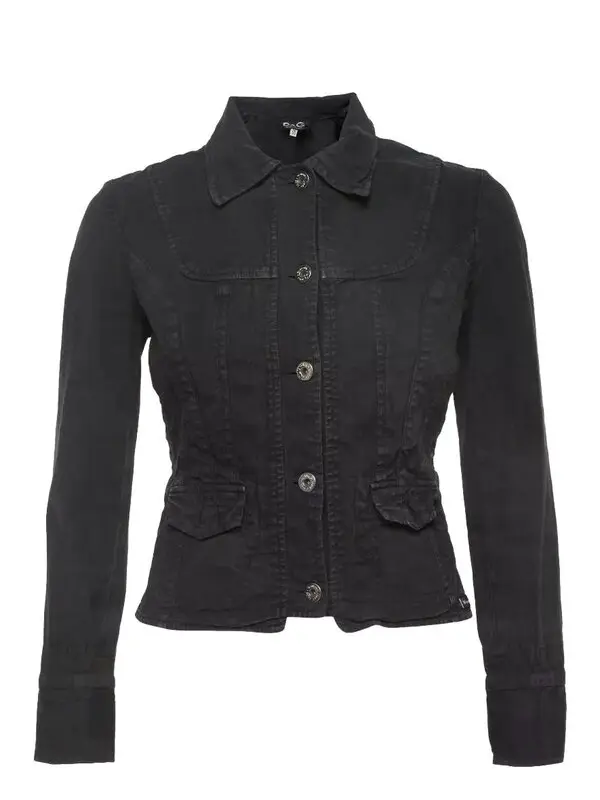 Dolce & Gabbana Button-front Denim Jacket - Black