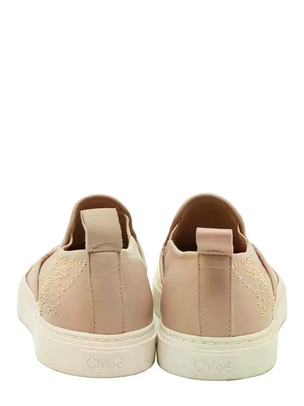 Chloé Susanna Stud-embellished Sneakers - Neutrals