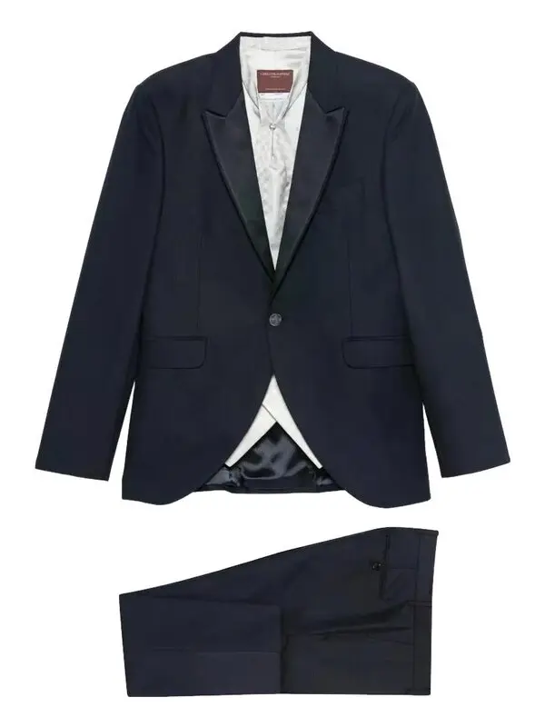 CARLO PIGNATELLI Peaked-lapel Suit - Blue