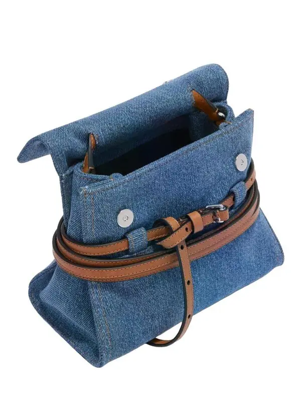 Moschino Tie Me Small Clutch - Blue