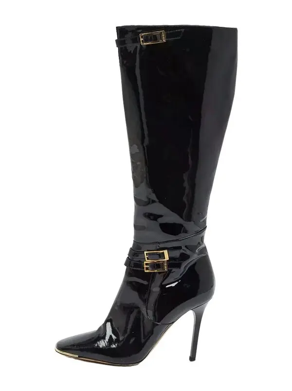 JIMMY CHOO Sheila Buckled Knee-length Boots - Black