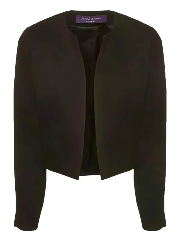 Ralph Lauren Purple Label Open-front Jacket - Black