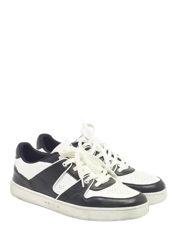Celine Ct-07 Leather Sneakers - Black
