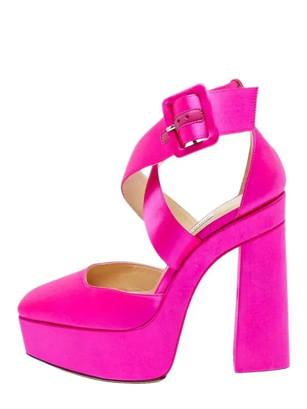 JIMMY CHOO Gaia Buckle Pumps - Pink