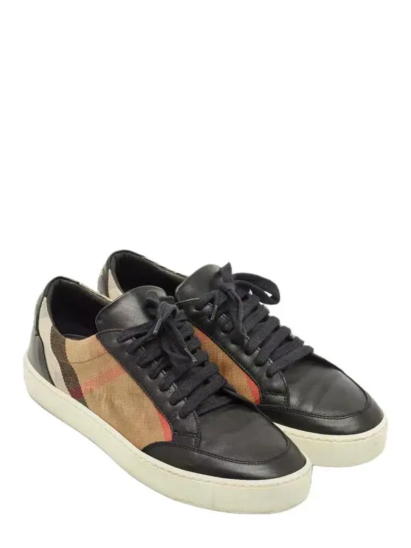 Burberry House Check Low-top Sneakers - Black