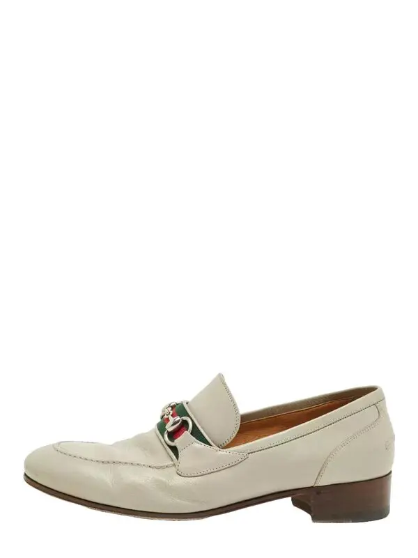 Gucci Horsebit Web Loafers - Neutrals