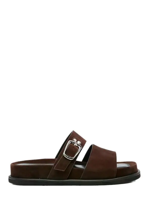 ADRIANNA FERETTI Adrianna Ferretti Suede Sandals With Buckle Fastening - Brown