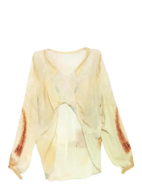YANGKEHAN 3 Stars And Moon Blouse - Neutrals