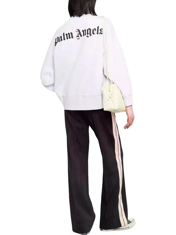 Palm Angels Logo Print Sweatshirt - Grey