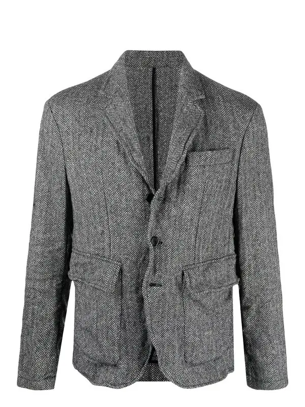 Dsquared2 Herringbone Print Blazer - Grey