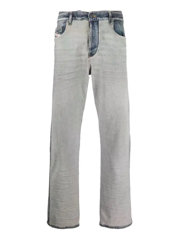 DIESEL® Straight-leg Denim Jeans - Grey
