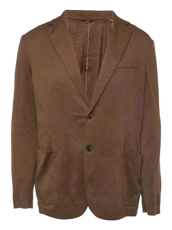 Loro Piana Sunset Wool-knit Blazer - Brown