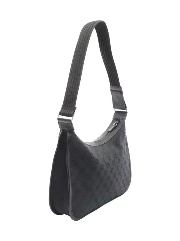 Gucci 20th Century Gg Canvas Shoulder Bag - Black