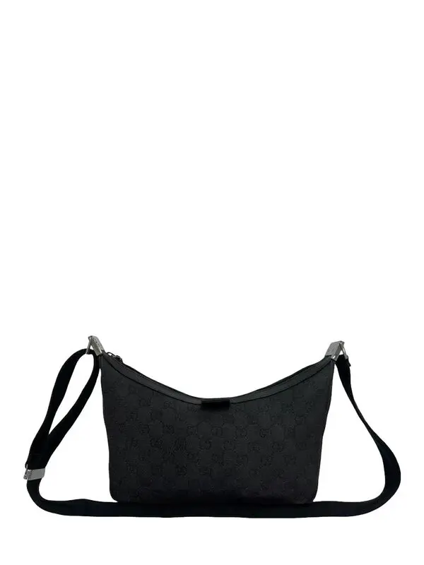 Gucci Gg Canvas Crossbody Bag - Black