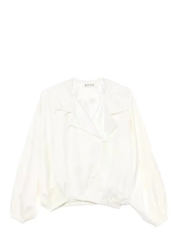RÓHE Silk Blouson Jacket - Neutrals