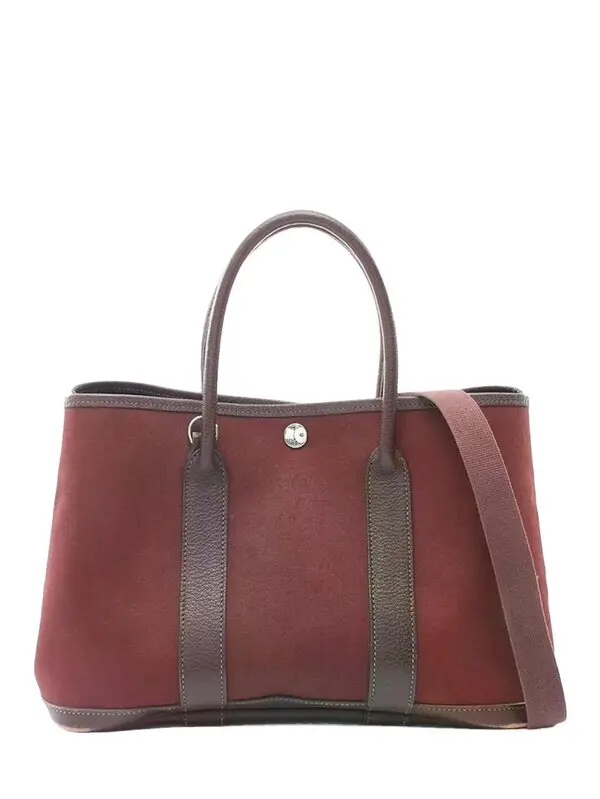 Hermès Toile Garden Party Tpm Tote Bag - Brown