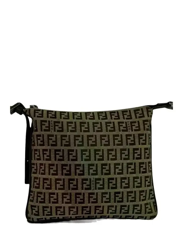 Fendi Zucchino Canvas Crossbody Bag - Neutrals