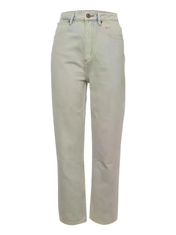 Sandro Snow-wash Straight-leg Jeans - Grey