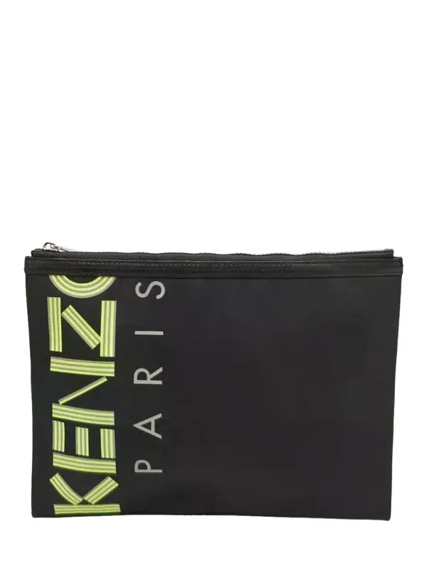 Kenzo Logo-print Clutch Bag - Black