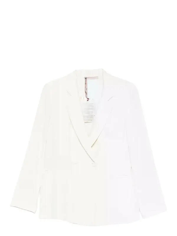 PENNYBLACK Double-breasted Notched-lapel Blazer - Neutrals