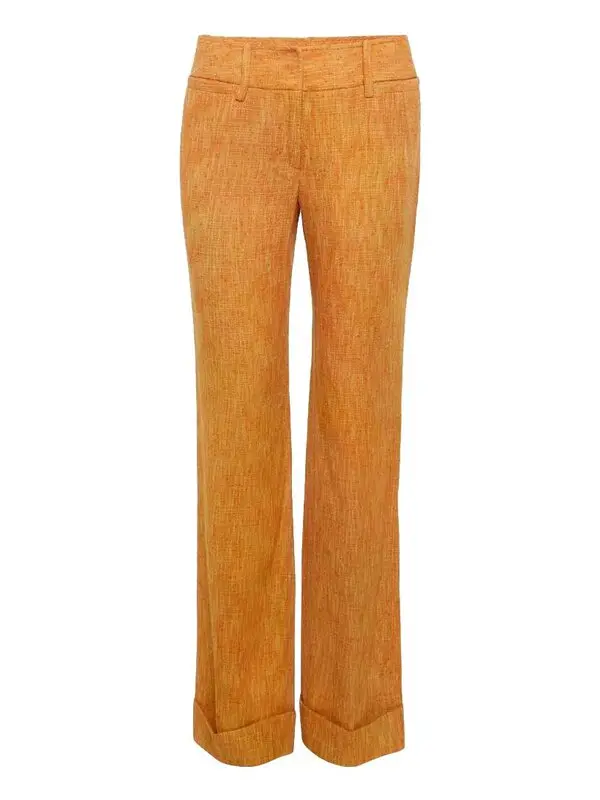 Dolce & Gabbana Tweed Straight-fit Trousers - Orange