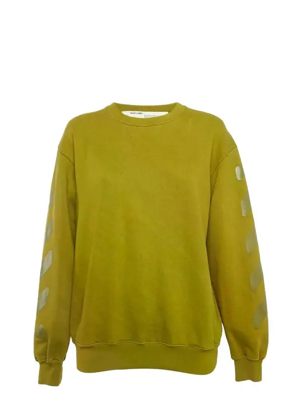Off-White Arrows Print Sweatshirt - Green