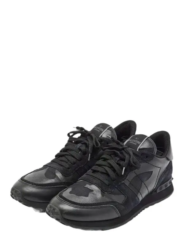 Valentino Garavani Rockrunner Panelled Sneakers - Black