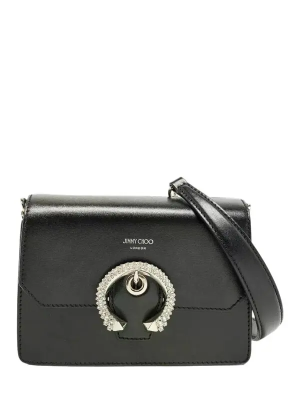 JIMMY CHOO Madeline Crystal Shoulder Bag - Black