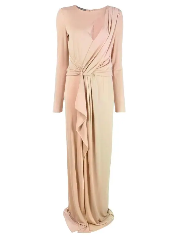 Alberta Ferretti Cut-out Floor-length Gown - Pink