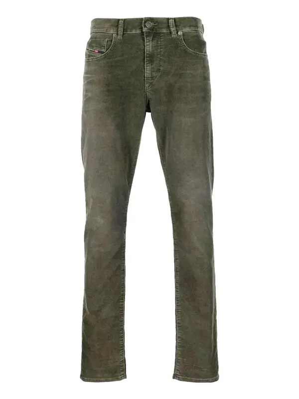 DIESEL® Corduroy Tapered Leg Trousers - Green
