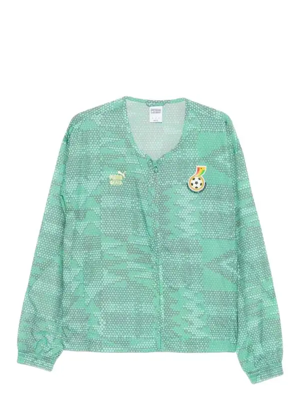 PUMA Geometric Pattern Zip-up Jacket - Green