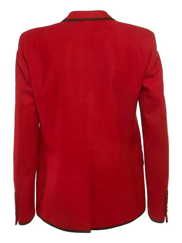 Saint Laurent Single-breasted Notched-lapel Blazer - Red