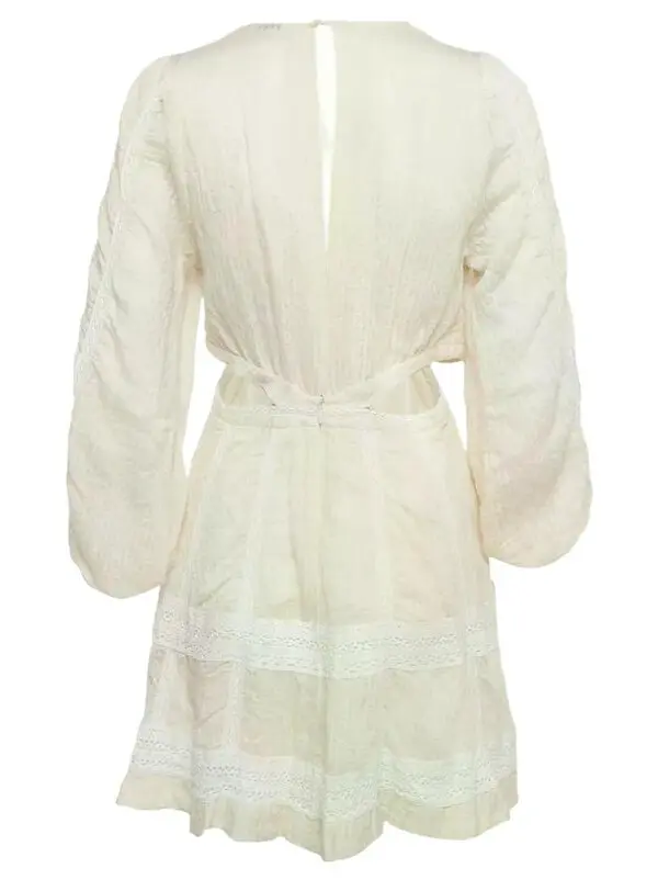 Sandro Alaya Cutout Dress - Neutrals