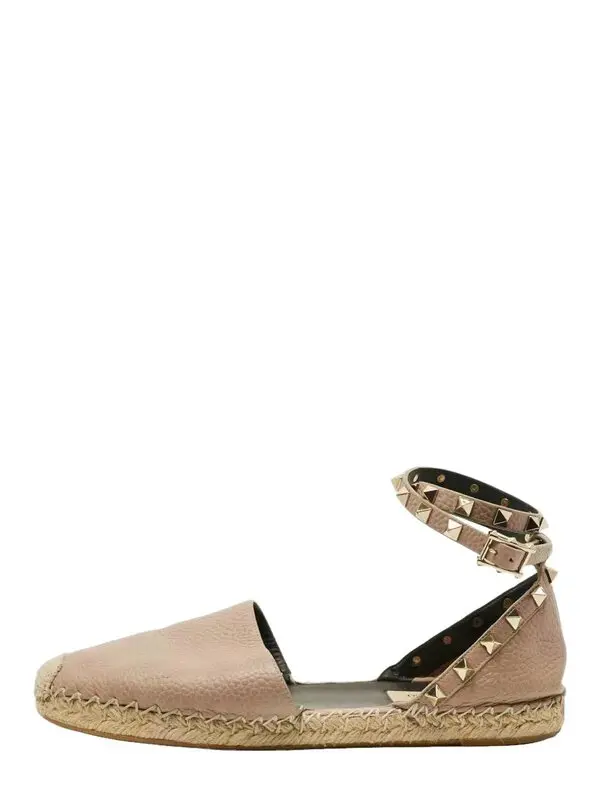 Valentino Garavani Rockstud Ankle-wrap Espadrilles - Neutrals
