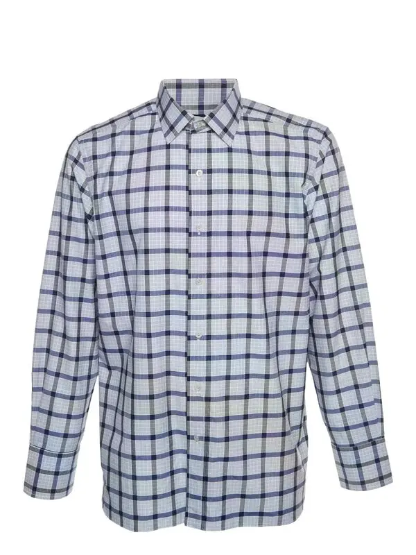 TOM FORD Plaid Buttoned Shirt - Blue