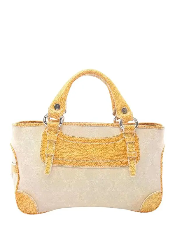 Celine 20th Century Canvas Boogie Bag Handbag - Neutrals