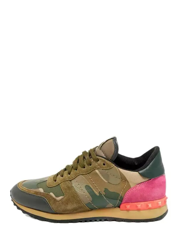 Valentino Garavani Rockrunner Camouflage Sneakers - Green