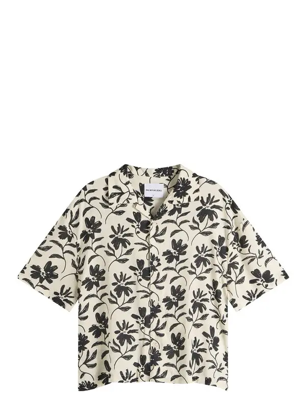 MKI MIYUKI ZOKU Floral Linen Vacation Shirt - Raw
