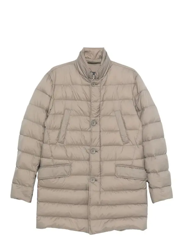 Herno Quilted Padded Coat - Grey