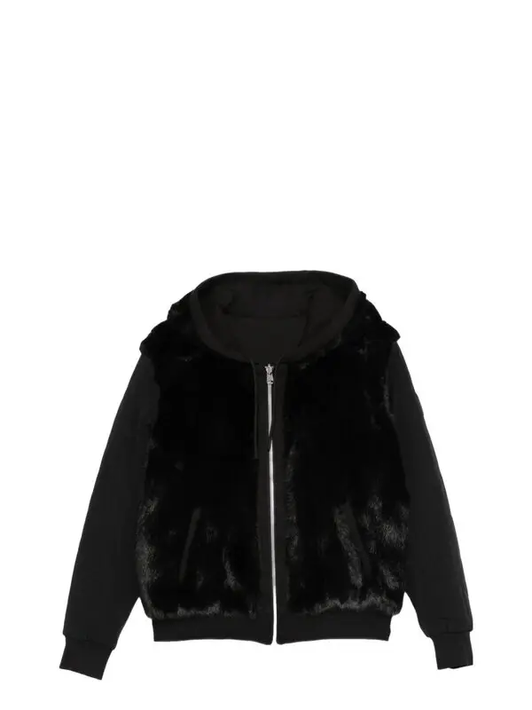 Mackage Gwendal Hooded Jacket With Faux Fur Panels - Black