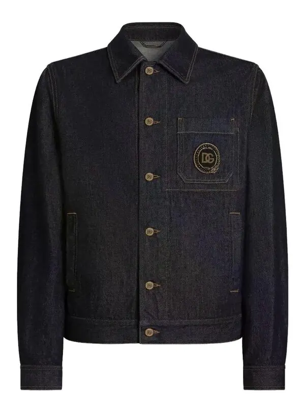 Dolce & Gabbana Patchwork Denim Jacket - Blue