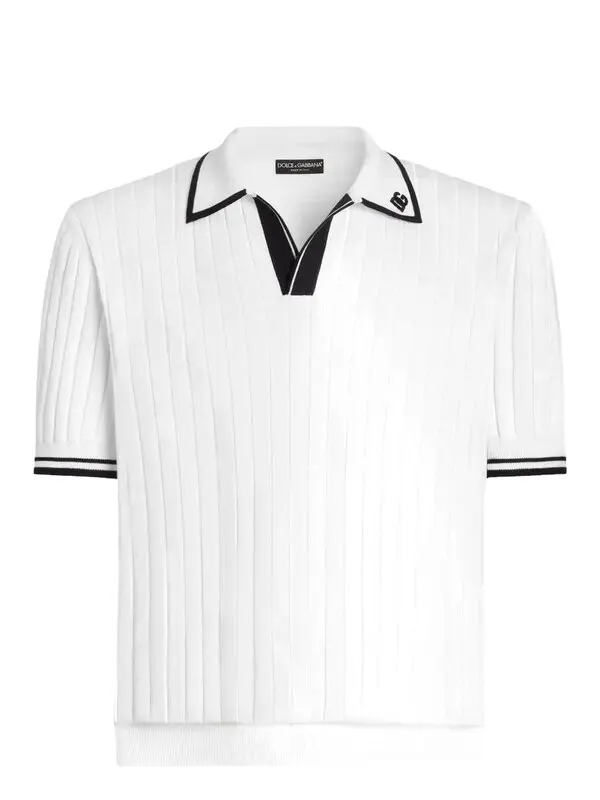 Dolce & Gabbana Cotton Polo Shirt - White