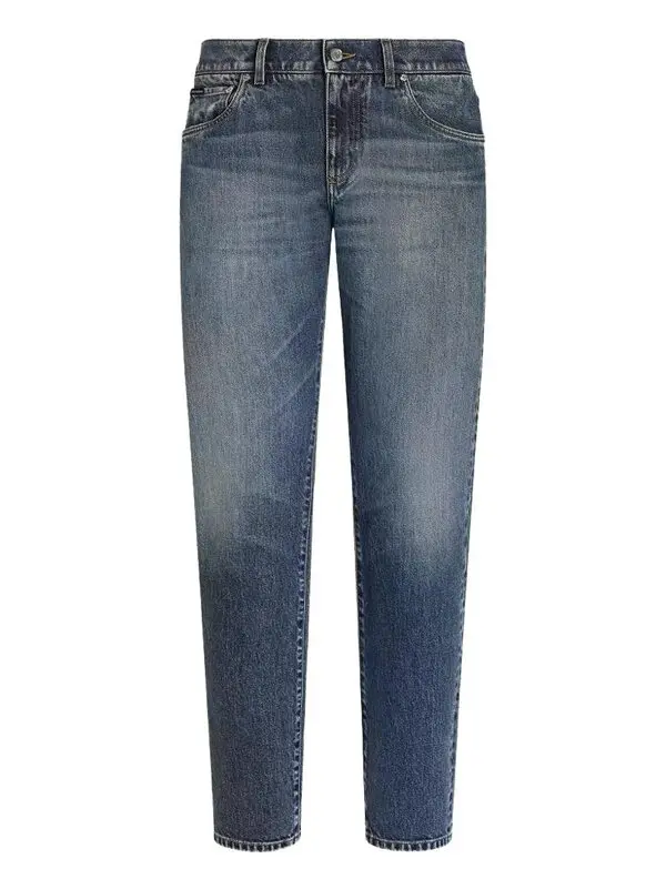 Dolce & Gabbana Slim Fit Denim Trousers - Blue