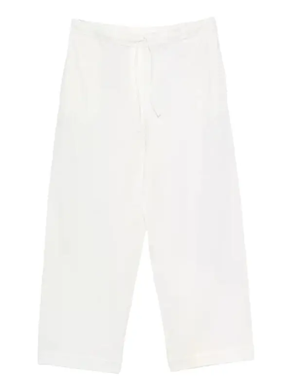 THE ROW Faz Wide Leg Drawstring Pants - White