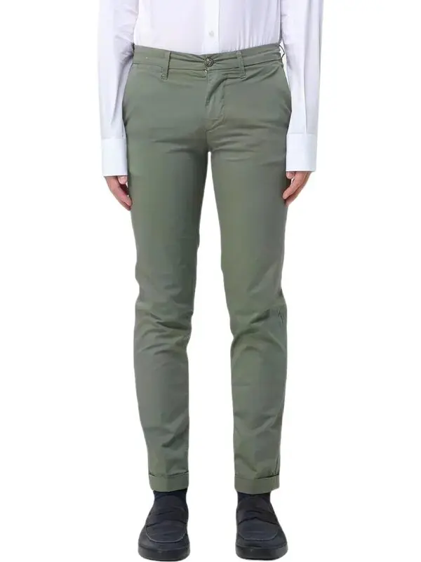 RE-HASH Stretch-cotton Chino Trousers - Green