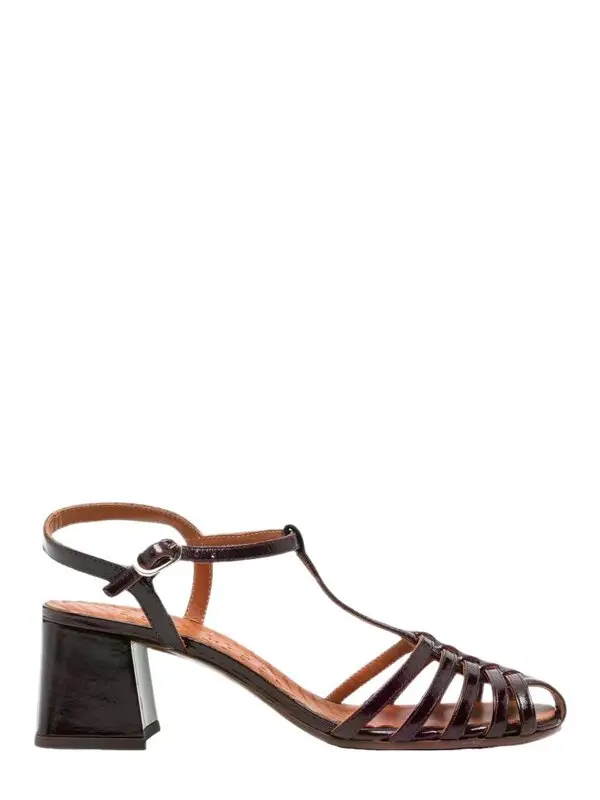 Chie Mihara T-bar Caged Sandals - Brown